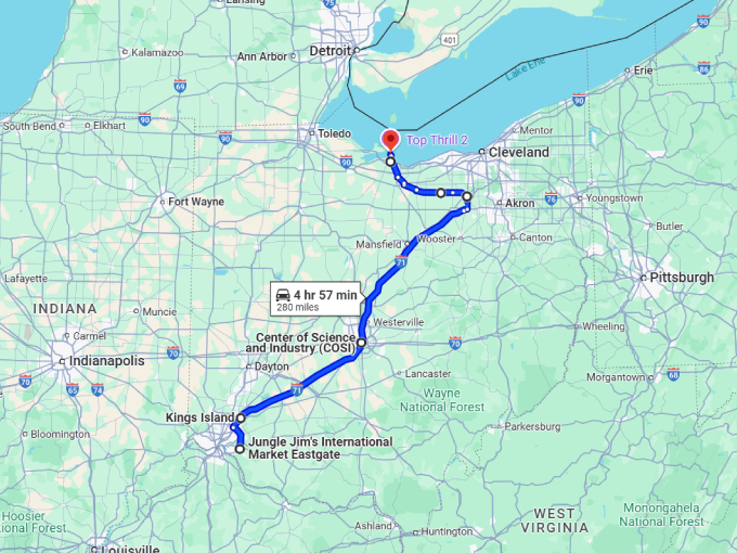 15 ohio animatronic displays map