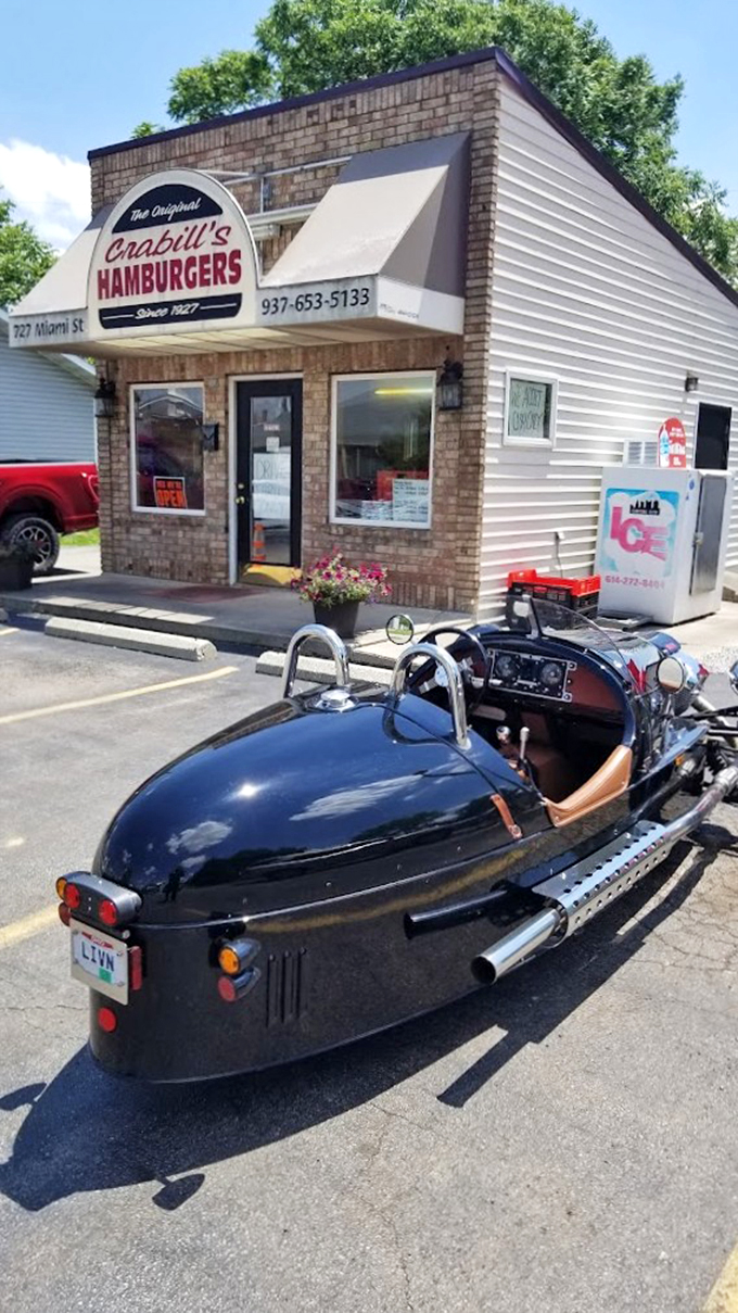 Blast from the past! This retro ride parked outside Crabill's is cooler than James Dean eating a popsicle.