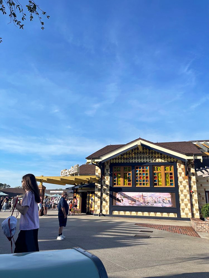 Chocolate pilgrimage destination! The Ghirardelli sign shines like a beacon of hope for sweet-toothed travelers from far and wide.