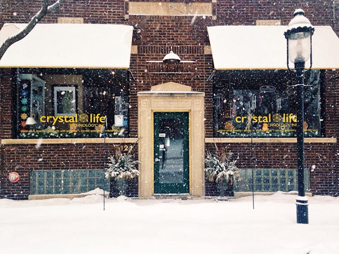 Winter wonderland! Even Jack Frost can't resist stopping by for a bit of crystal magic.