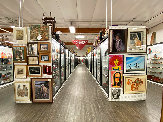 Art attack! This corridor of creativity is like walking through a museum where abstract meets "I could've painted that" &ndash; but you didn't, did you?