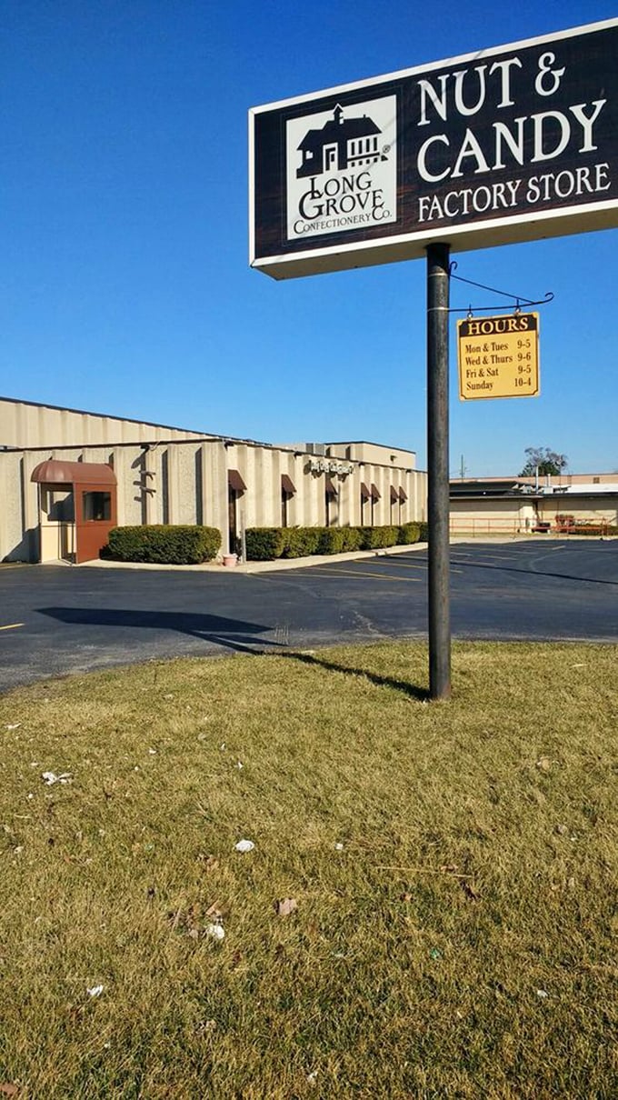 The sign says "Nut & Candy Factory Store," but let's be honest - it might as well say "Heaven This Way." Your sweet tooth's new favorite destination awaits!