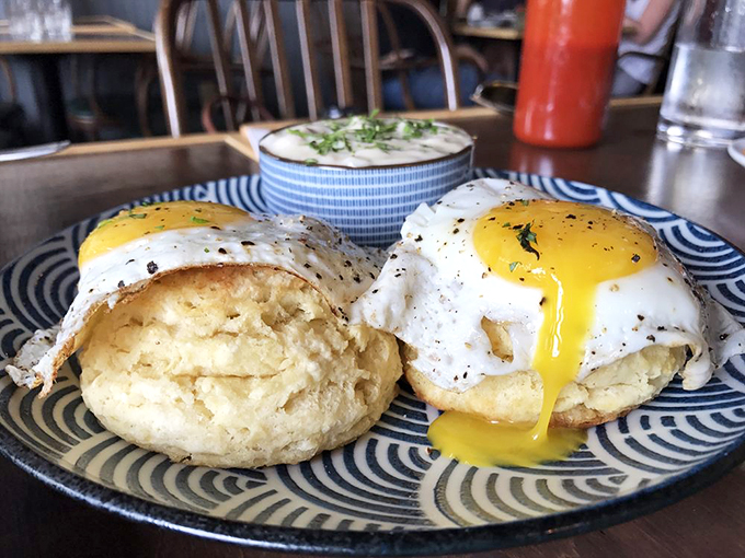 Biscuits and gravy like no other: Southern comfort meets Vermont charm. It's a breakfast so good, you'll want to hug your plate (but maybe don't).