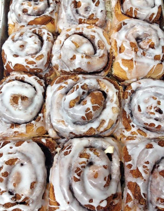 Cinnamon roll royalty! These spiraled beauties are what breakfast dreams are made of &ndash; gooey, spiced, and utterly irresistible.