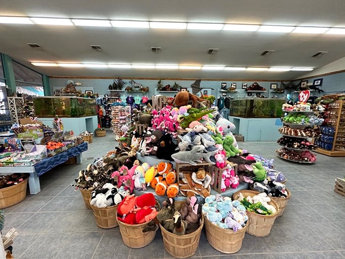 Plush menagerie alert! This gift shop is where the wild things are... and where they come home with you.