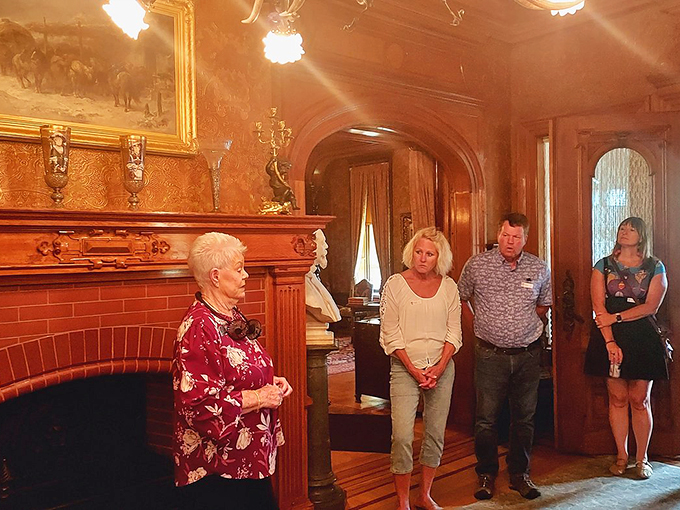 "And on your left, you'll see where Captain Pabst hid his secret stash..." Guided tours: where history meets comedy, minus the laugh track.