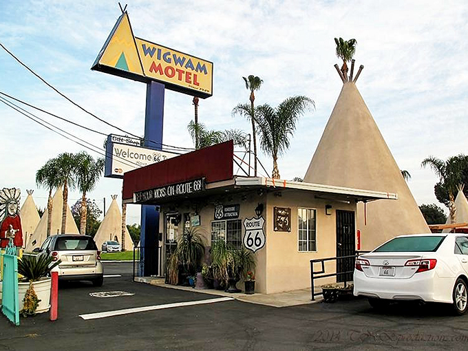 Check-in at the cone zone! This teepee office is where your quirky adventure begins. Just resist the urge to do a rain dance at the front desk.
