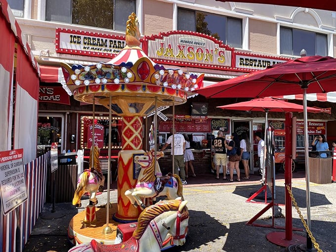 Step right up to the sweetest show in town! With a carousel out front, Jaxson's proves that life is indeed a merry-go-round of deliciousness.