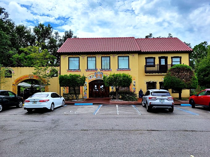 Park your lederhosen here! This lot is the gateway to a gastronomic adventure that's worth every mile.