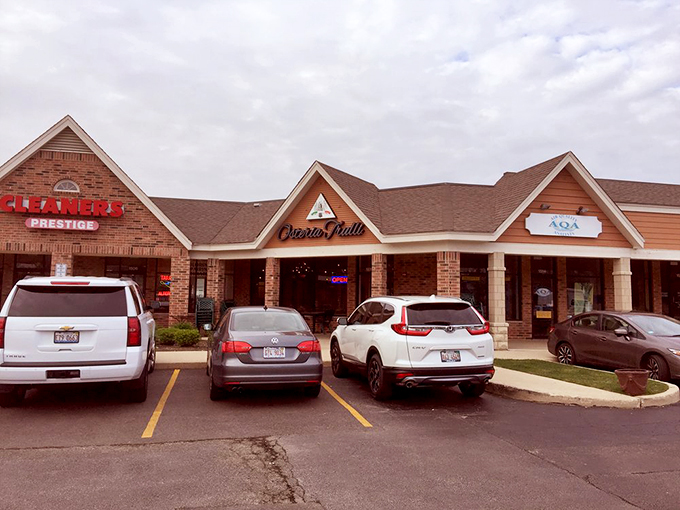 Even the parking lot screams "Benvenuti!" It's like a warm Italian welcome, with a side of convenient parking.