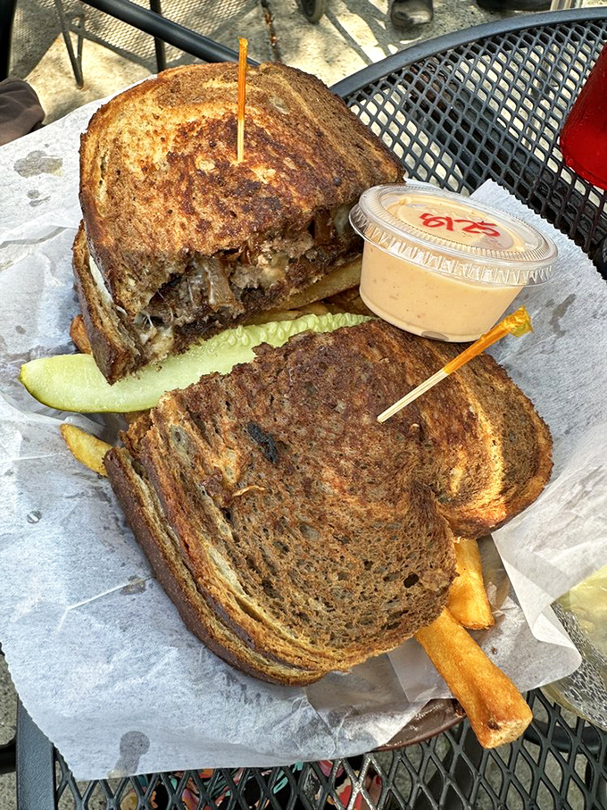 The Patty Melt: Where burger meets grilled cheese in a union so perfect, it could make cupid jealous.
