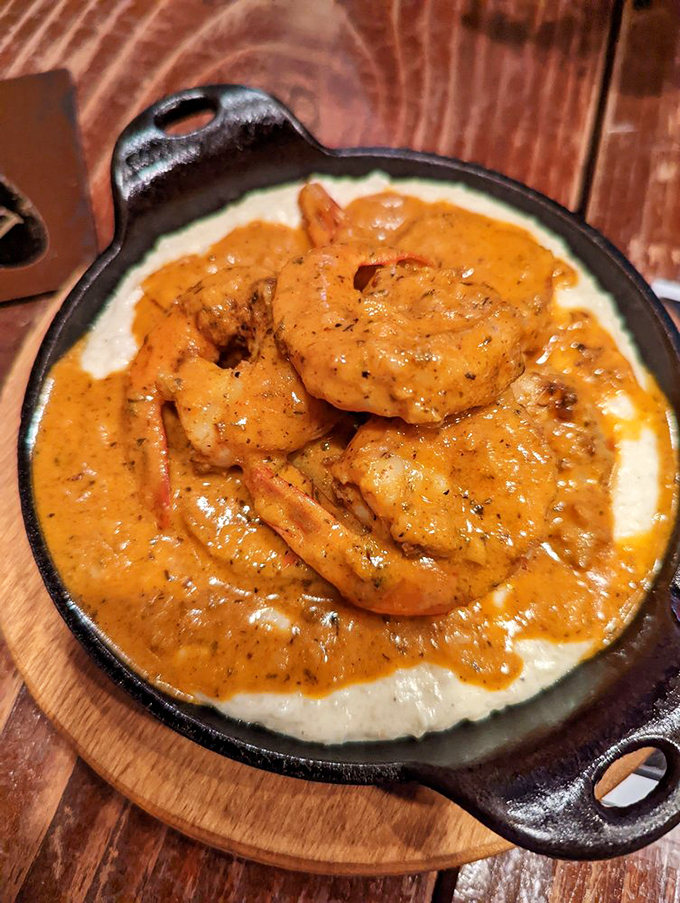 Shrimp and grits, reimagined. This creamy, spicy dish is like a warm Southern hug for your taste buds. Comfort food at its finest!