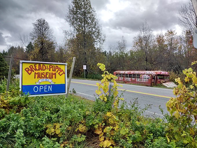 You know you're in for a treat when even the sign looks like it's about to break into song and dance!