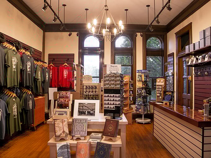 Souvenir shopping that's out of this world! From cosmic keychains to galactic gadgets, it's like NASA and Etsy had a quirky love child.