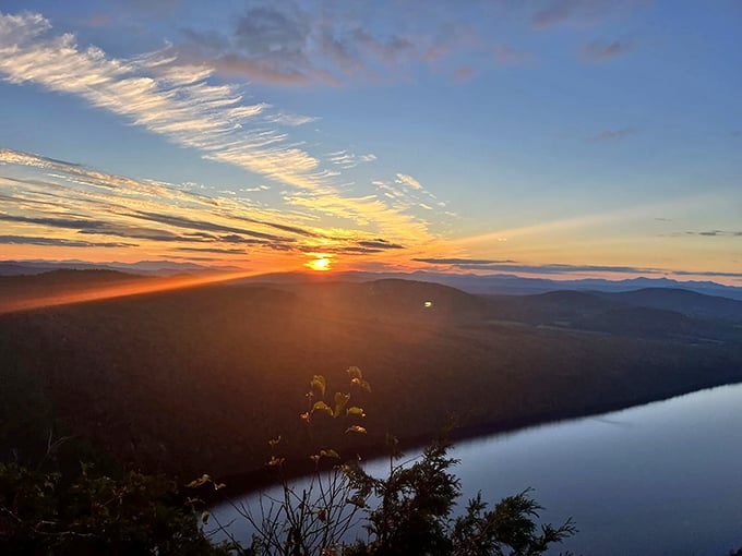 Sunset spectacular: where the sky puts on a light show that beats any fireworks display.