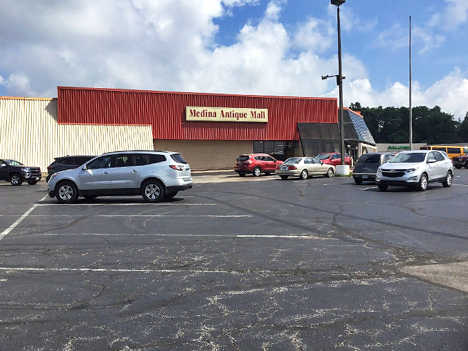 Parking lot of dreams! This spacious asphalt oasis is where the adventure begins and ends, ready to welcome eager shoppers and their soon-to-be-full trunks.
