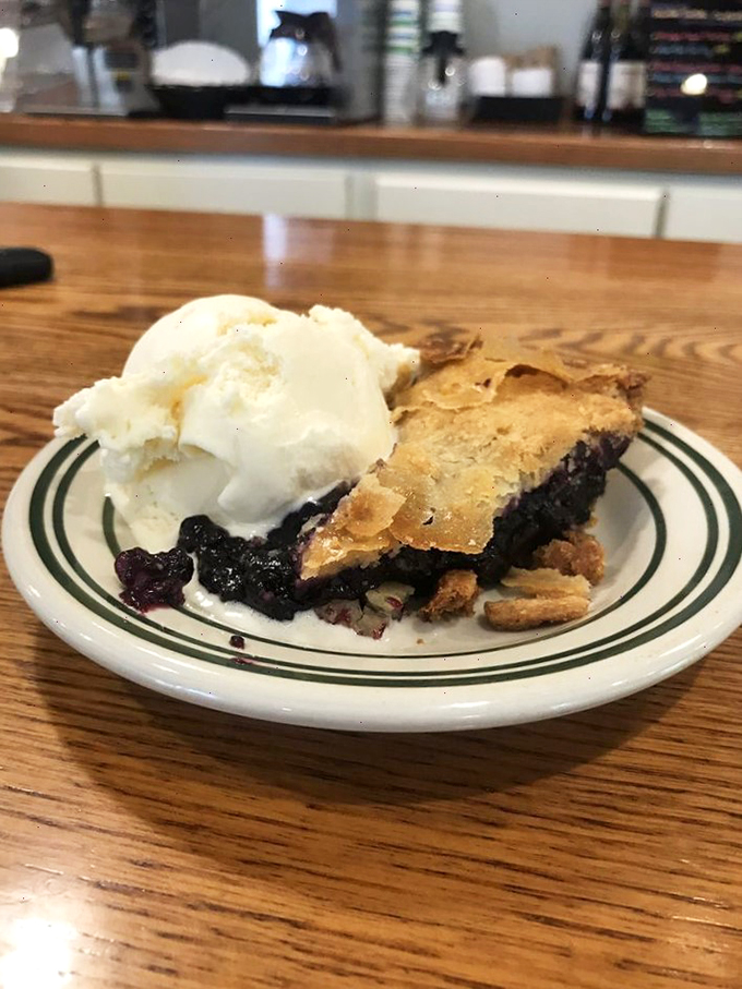 A slice of blueberry bliss! This pie looks so good, it might make you forget about your diet&hellip; and your name.