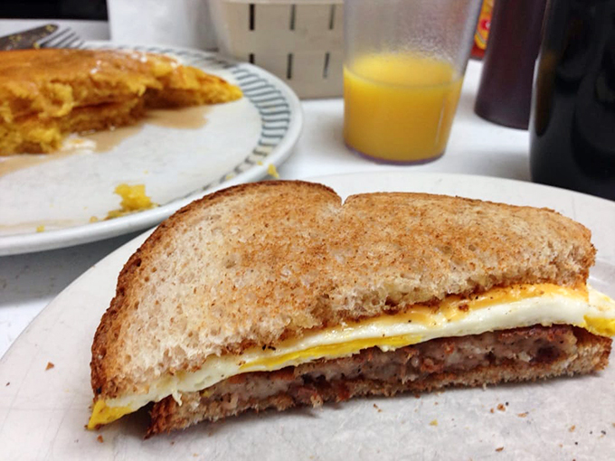 The breakfast sandwich – for when you want all the morning flavors to join forces in handheld form.