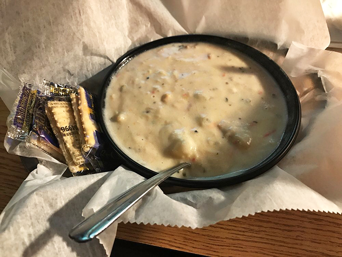Chowder down! This creamy concoction is like a warm hug for your insides, perfect for those chilly Michigan nights (or any night, really).