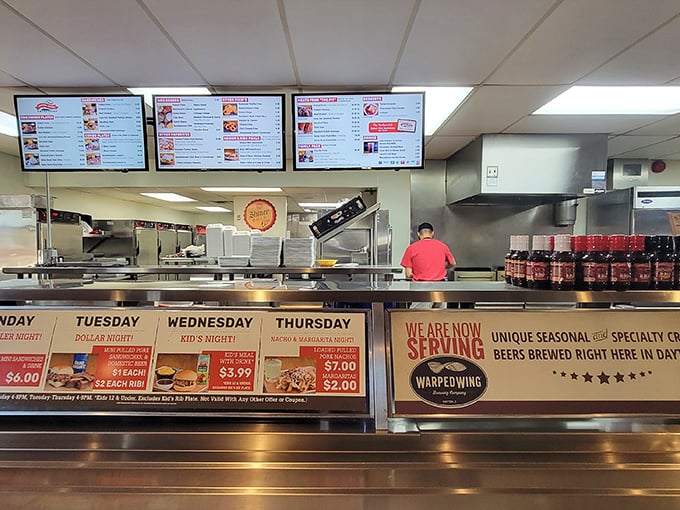 Where the magic happens! This counter is the gateway to flavor town. Pro tip: Everything is good, so just close your eyes and point. You can't go wrong!