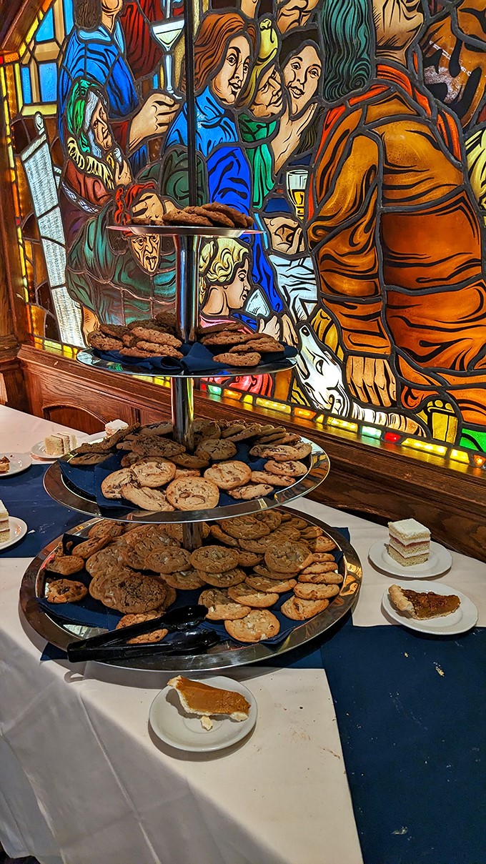 Sweet tooth's paradise! This dessert spread is like Willy Wonka went to culinary school in Munich. Resistance is futile, my friends.