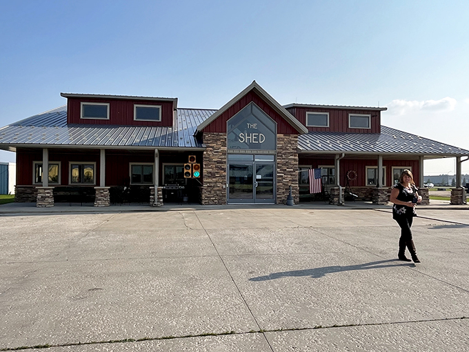 The Shed's exterior might be understated, but don't judge a book by its cover. Inside, it's a treasure trove of automotive history waiting to be explored.