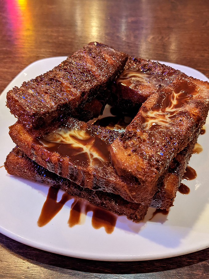 Dessert or modern art? These churro sticks are a sweet, crunchy masterpiece that would make even Picasso's mouth water.