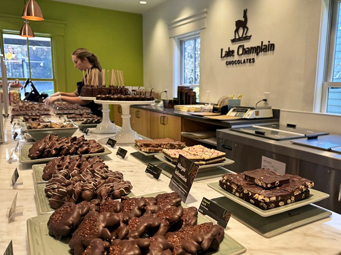A chocolate buffet fit for royalty. If this doesn't make you feel like a kid in a candy store, check your pulse!