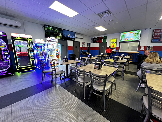 Where neon dreams come true. This arcade wonderland is a feast for the senses, promising hours of nostalgic fun.