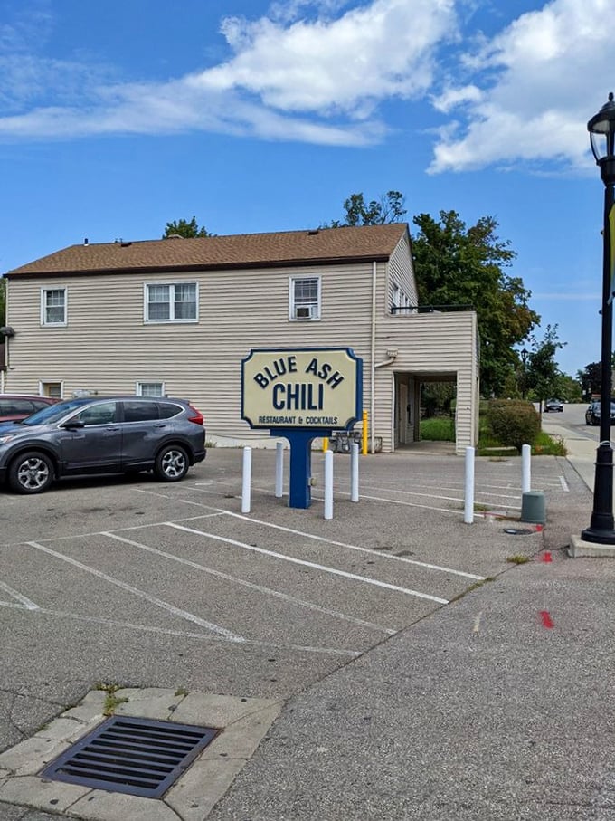 The OG Blue Ash Chili &ndash; where legends are born and elastic waistbands are tested. A pilgrimage site for comfort food aficionados.