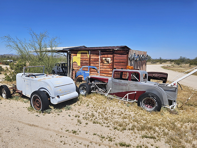 Even the junkyard is adorable! These pint-sized project cars are waiting for their Cinderella story to begin.