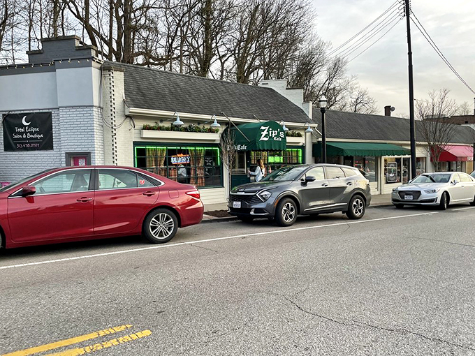 Zip's exterior: Where hungry patrons and happy memories converge. It's not just a meal, it's a Cincinnati tradition!