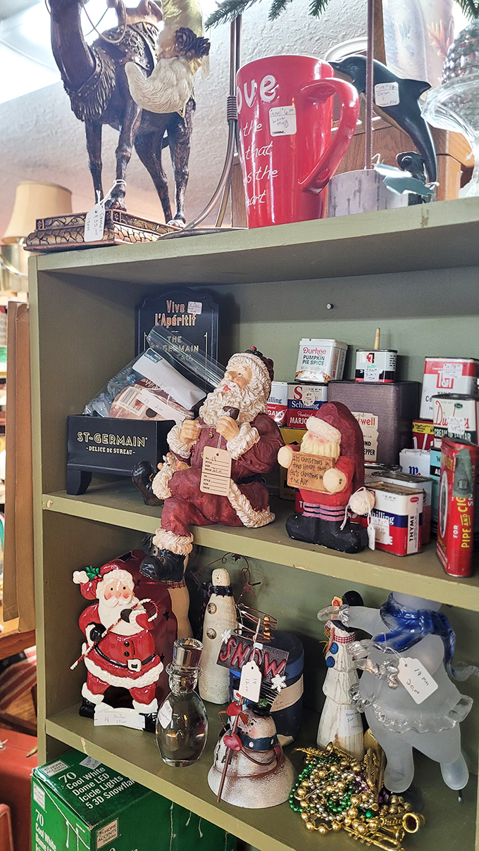 Ho ho hold onto your wallets! Santa's workshop has nothing on this festive corner. It's Christmas in July... and every other month!