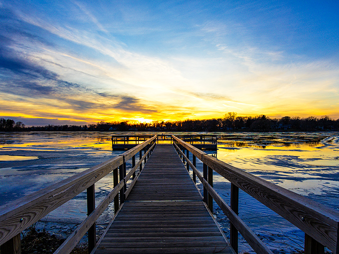 Sunset over Crooked Lake: where the day ends, but the magic is just beginning. Time to break out the s'mores!