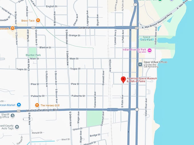 16. american space museum & walk of fame map