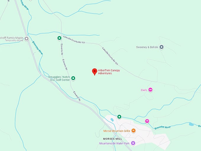 16 arbortrek canopy adventures map