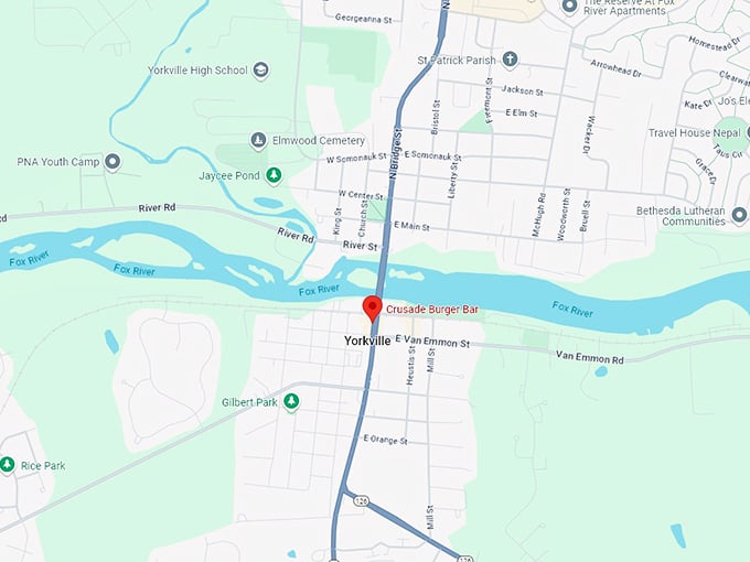 16 crusade burger bar map