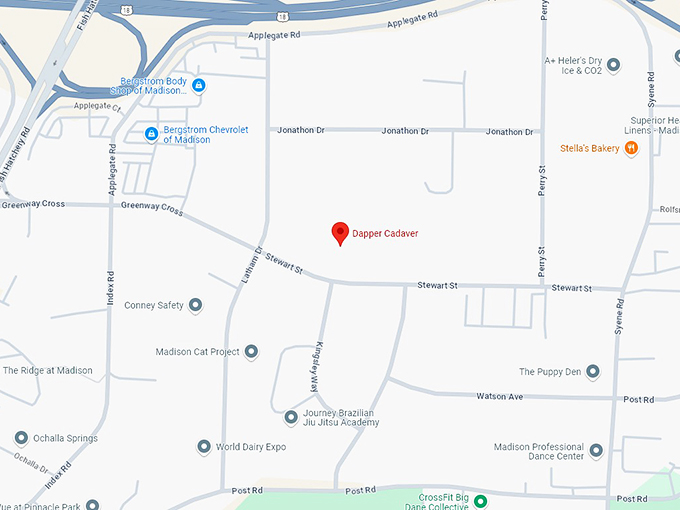 16 dapper cadaver map