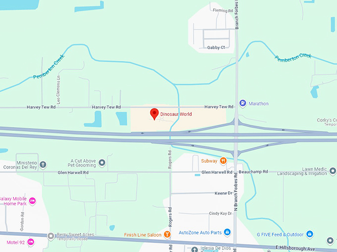 16. dinosaur world map