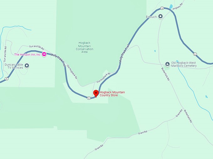 16 hogback mountain country store map