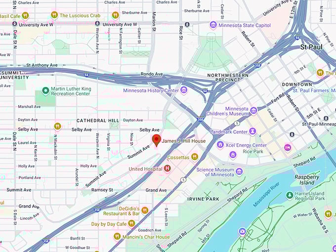 16 james j. hill house map