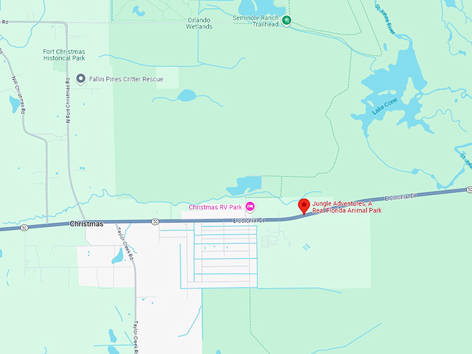 16 jungle adventures, a real florida animal park map