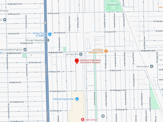 16 klairmont kollections automotive museum map