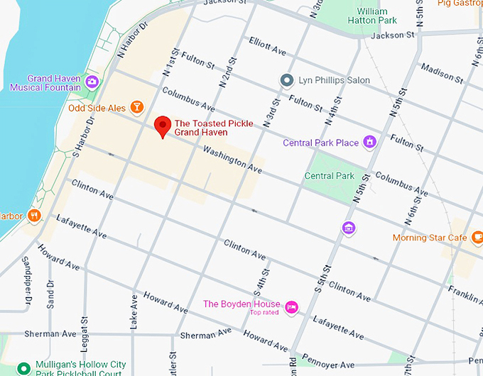 16. The Toasted Pickle map