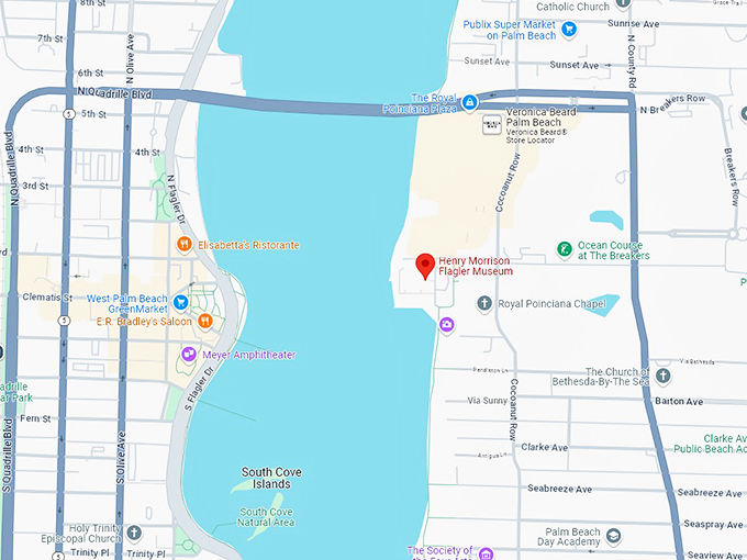 16. Morrison Flagler Museum map