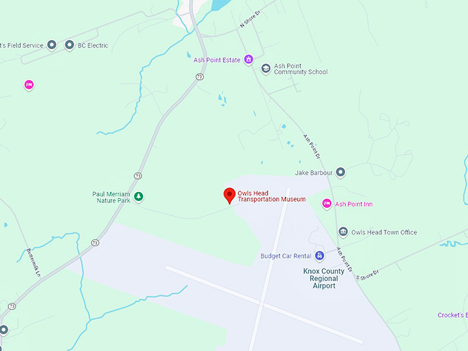 16 owls head transportation museum map