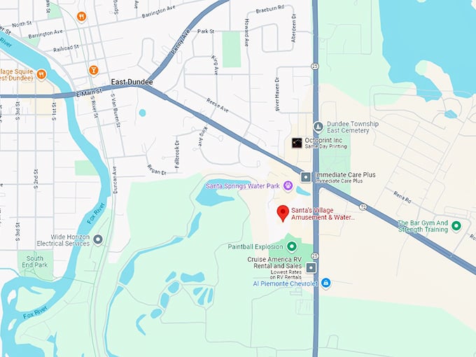 16 santa's village amusement & water park map