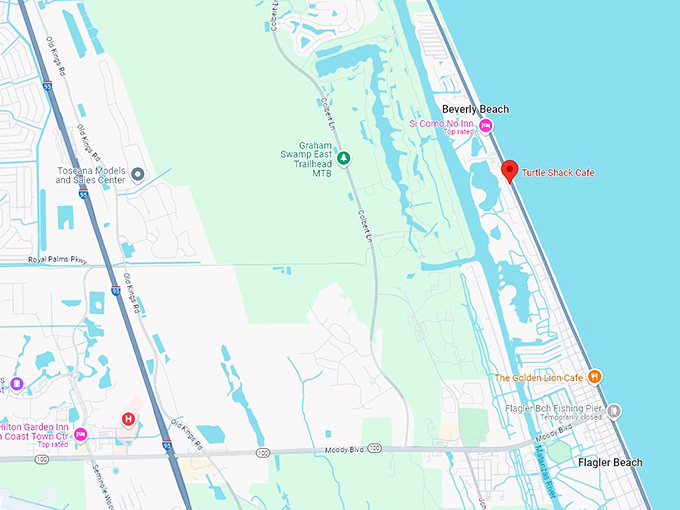 16. turtle shack cafe map