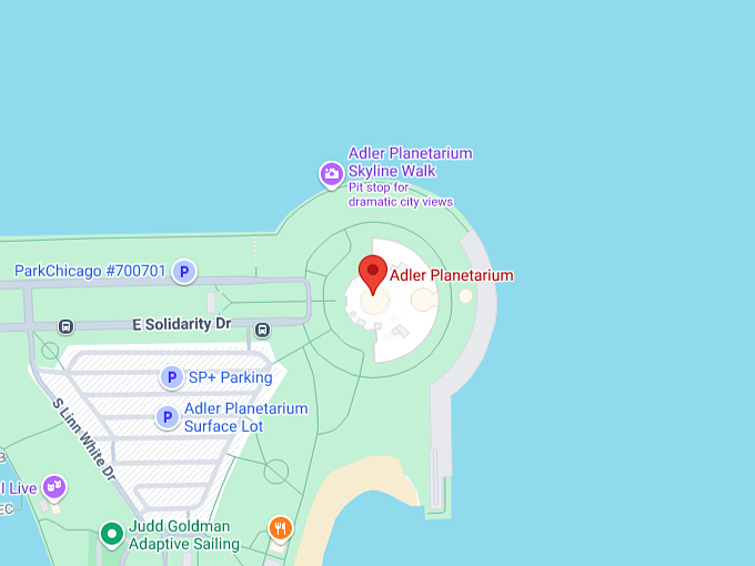 16. adler planetarium map