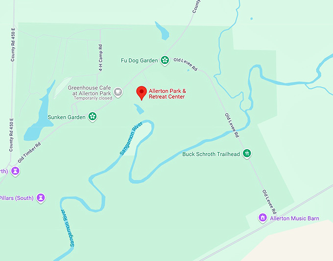 16. allerton park & retreat center map